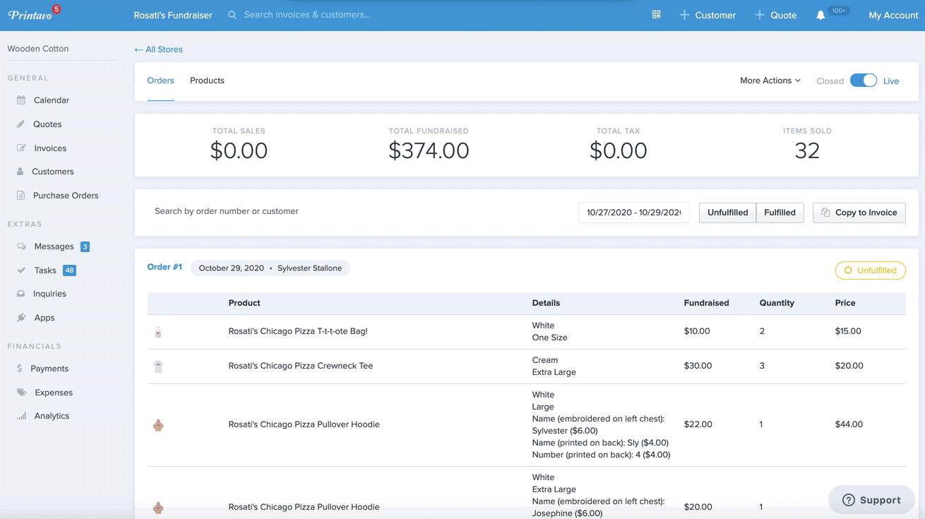 7.6 Printavo Merch Order Fulfillment – Printavo